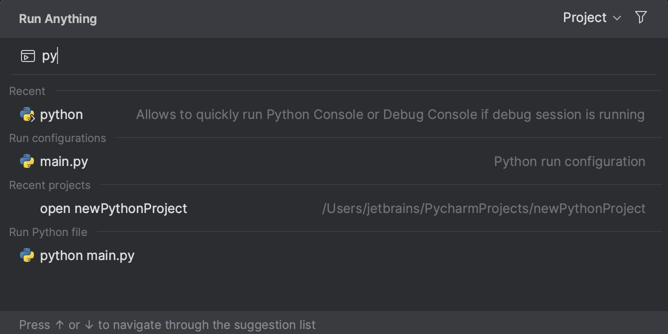 Run anything | PyCharm Documentation