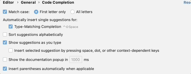 Code completion | PyCharm Documentation