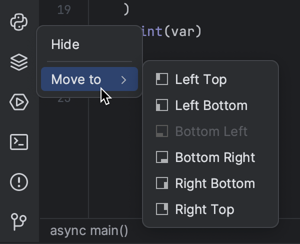 Tool windows | PyCharm Documentation