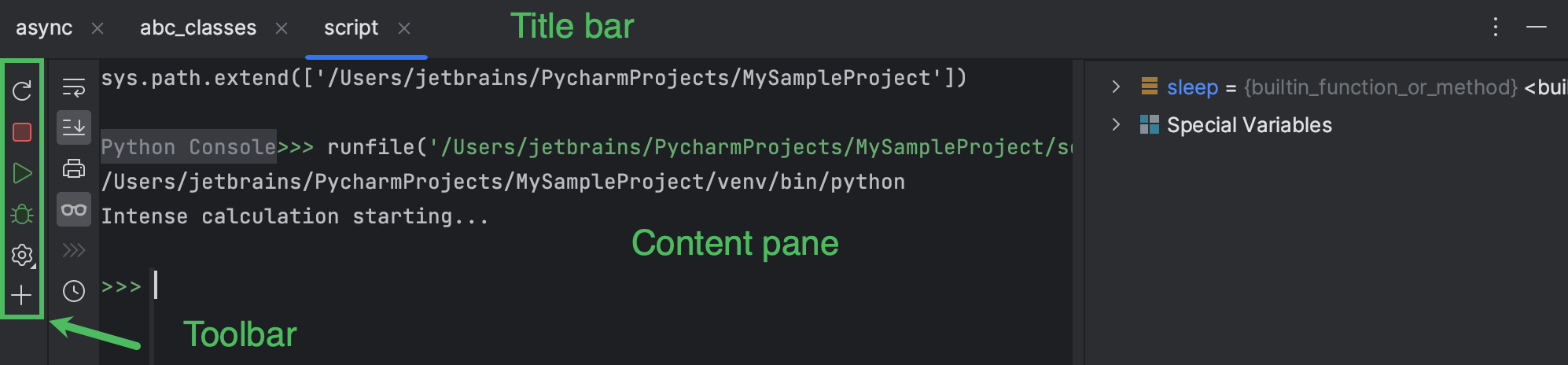 Tool windows | PyCharm Documentation