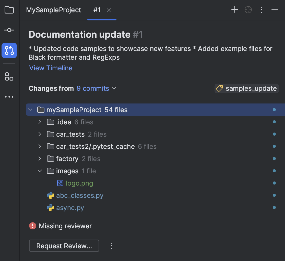 Work with GitHub pull requests | PyCharm Documentation