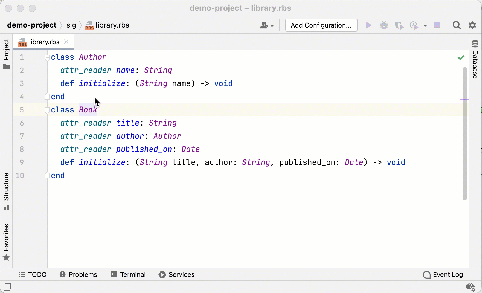 RBS | RubyMine Documentation