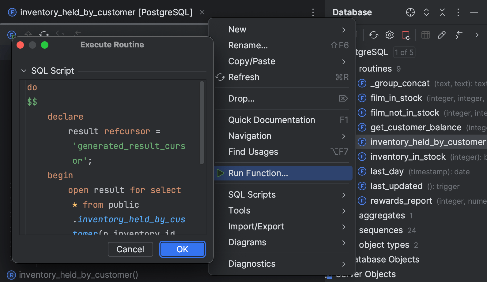 Run queries | IntelliJ IDEA Documentation