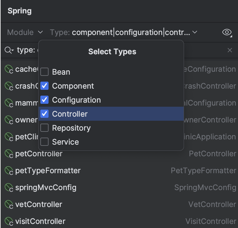 Spring tool window | IntelliJ IDEA Documentation
