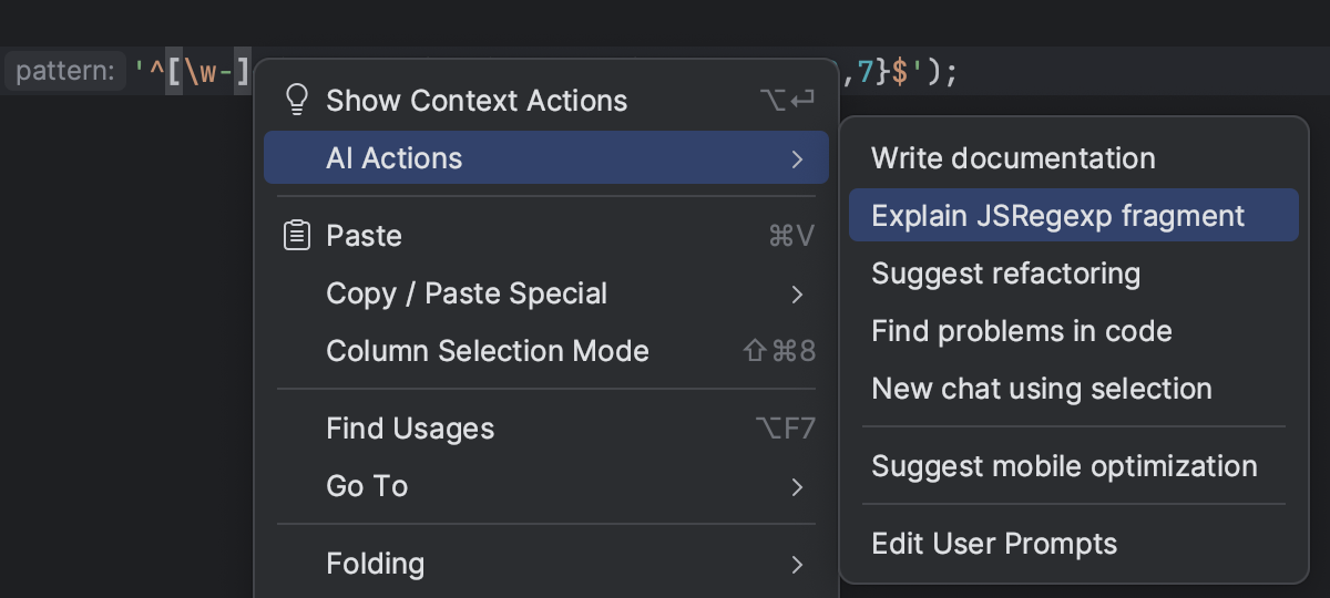 AI Assistant | WebStorm Documentation