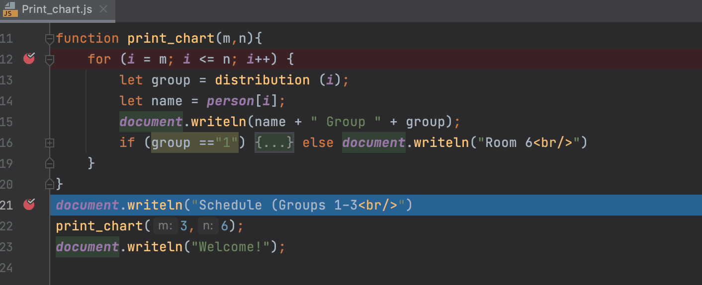 Step through the program | WebStorm Documentation