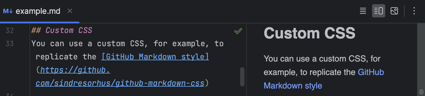 Markdown Webstorm Documentation