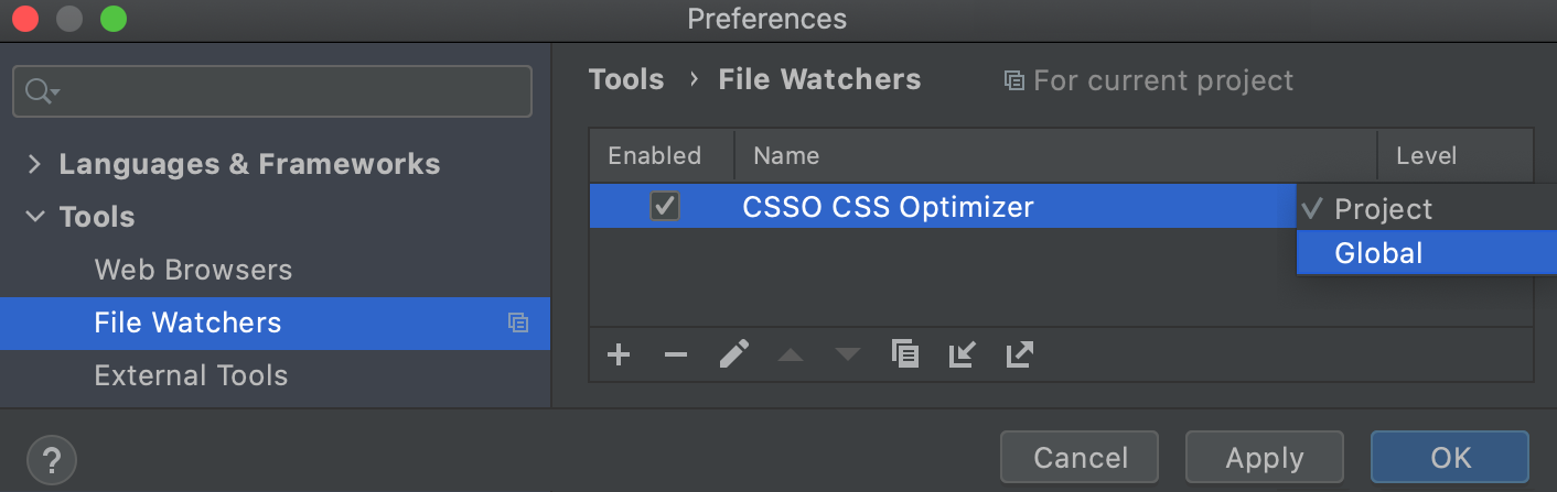 File Watchers | PyCharm Documentation