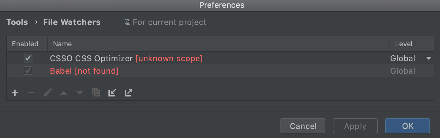 File Watchers | WebStorm Documentation