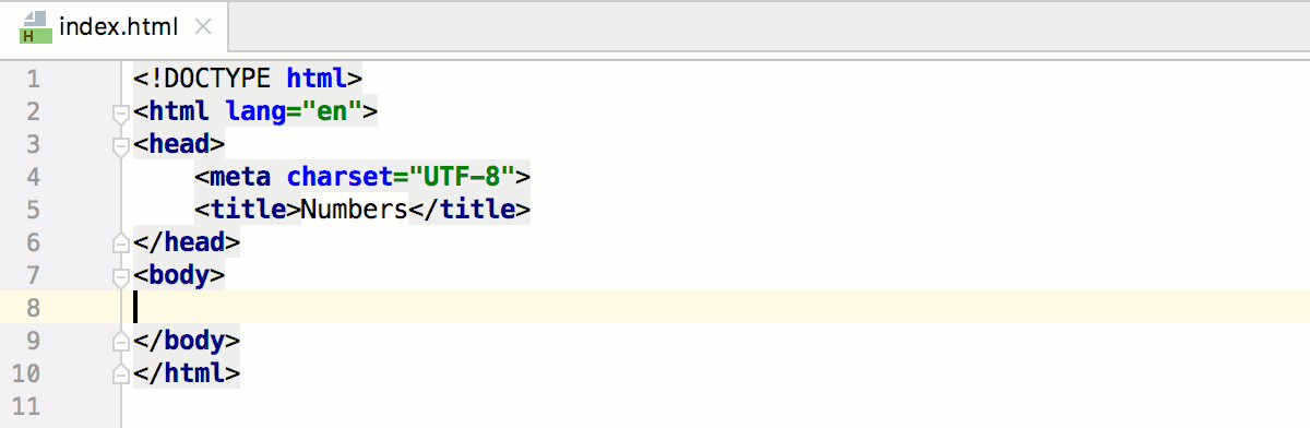 HTML | IntelliJ IDEA ドキュメント