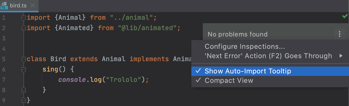 Auto import | WebStorm Documentation