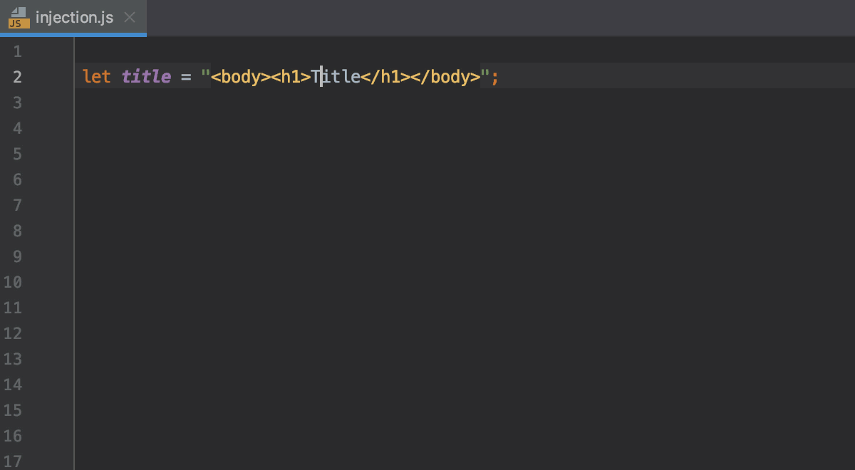 Language Injections Webstorm Documentation