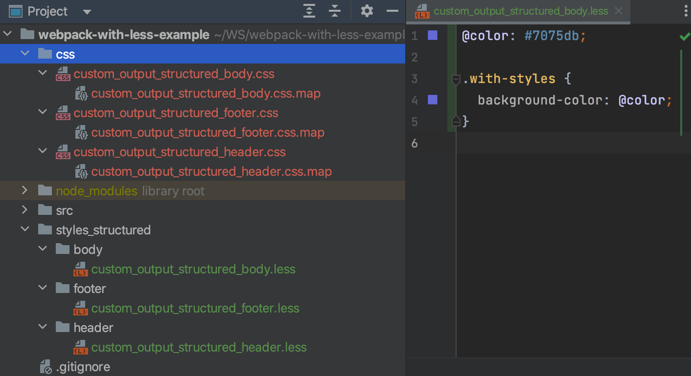 Sass Scss And Less Webstorm Documentation 2112