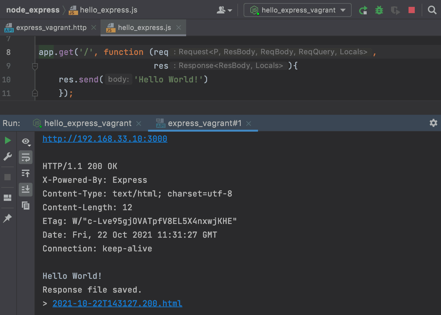 Node.js with Vagrant | WebStorm Documentation