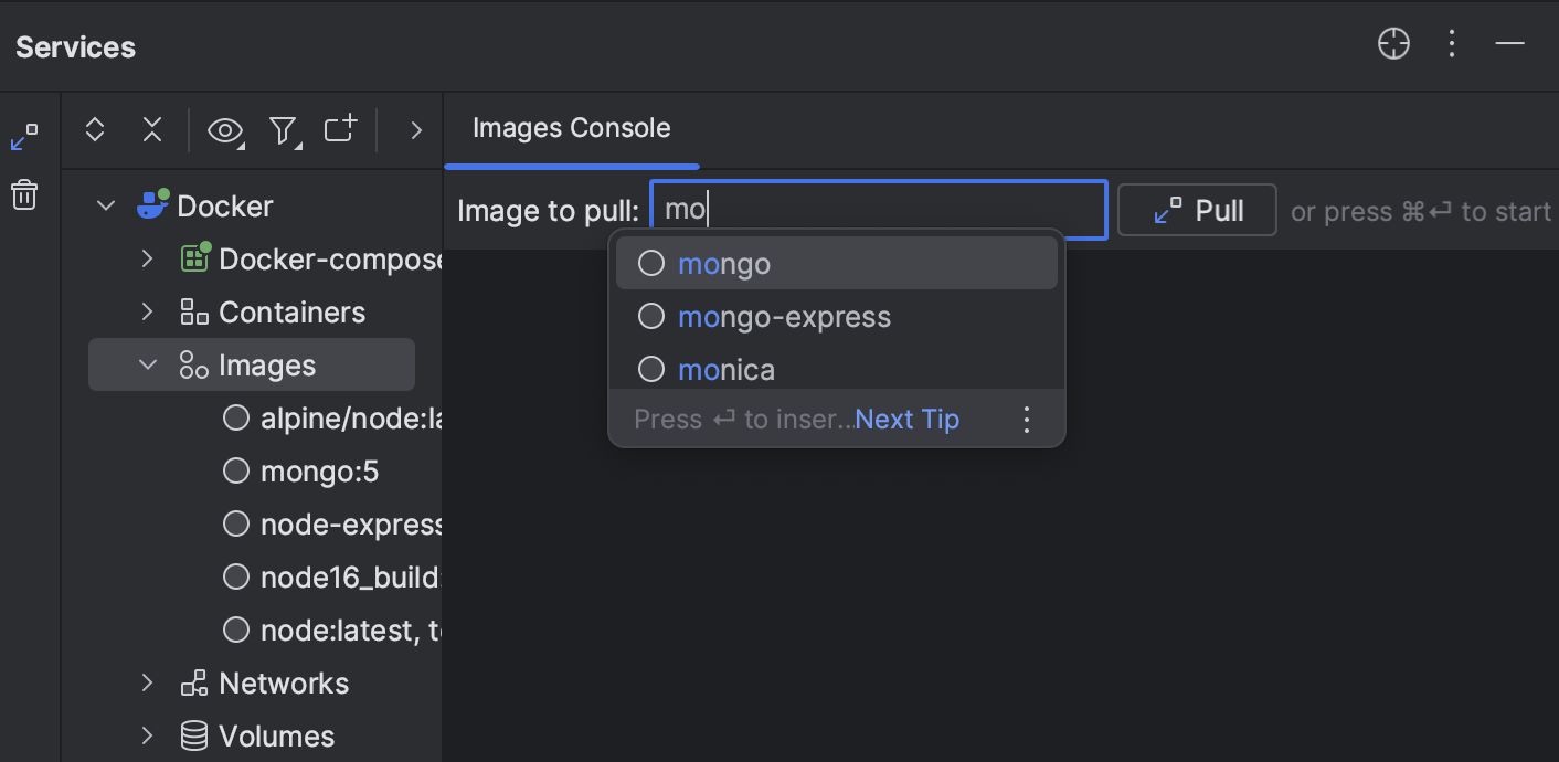 Docker Images Webstorm Documentation