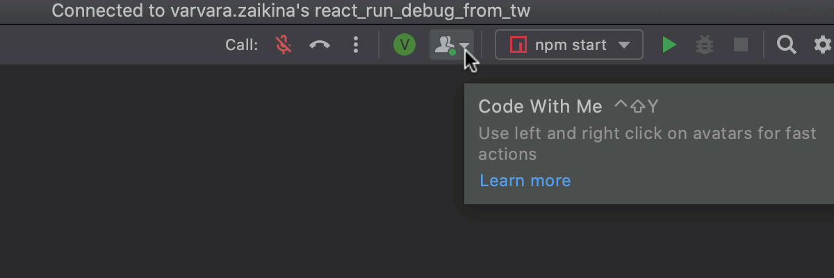 Getting started with Code With Me | WebStorm Documentation