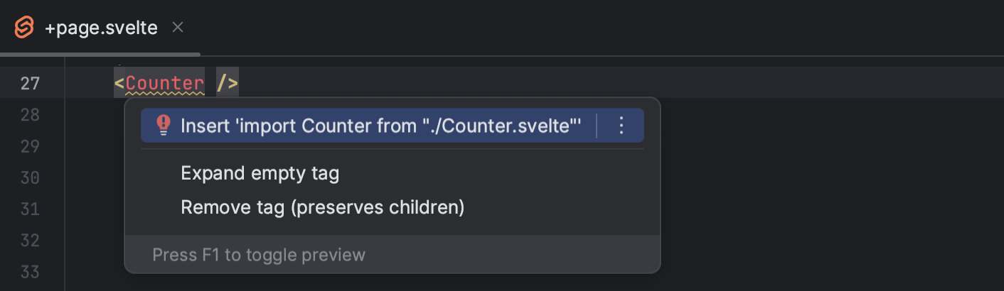 Svelte | WebStorm Documentation