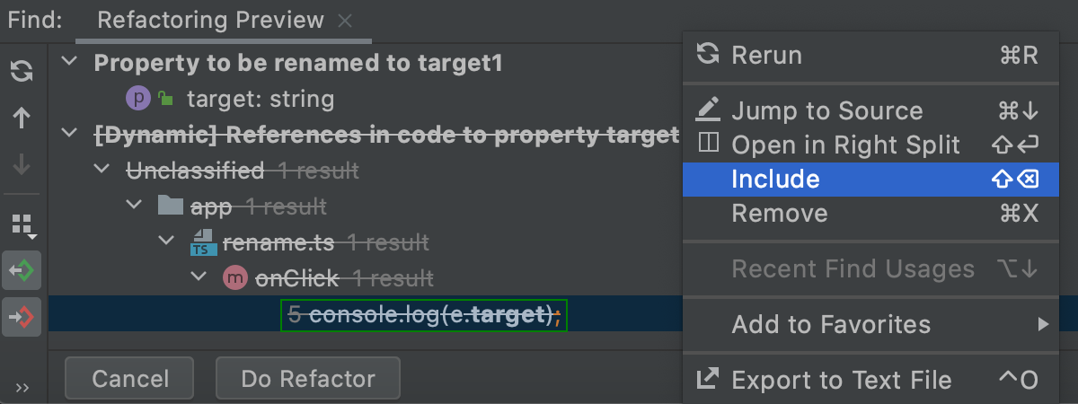 Refactoring Typescript Webstorm Documentation 3388