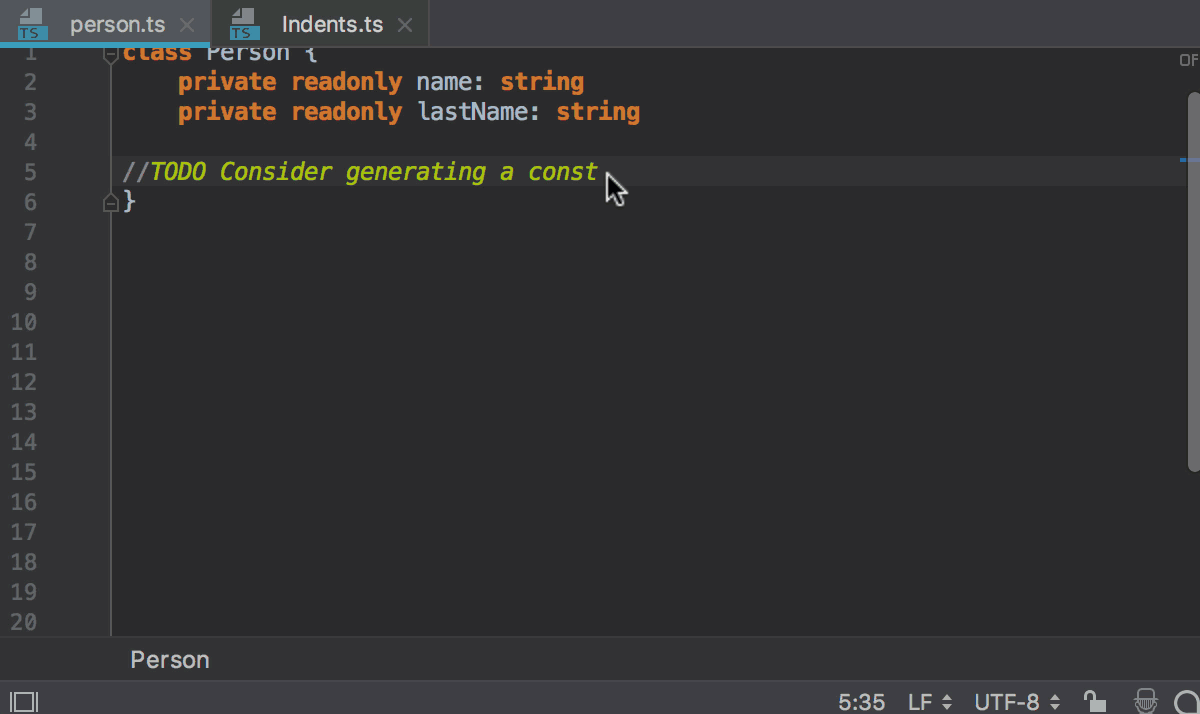 TODO comments | WebStorm Documentation