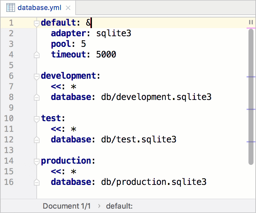 YAML | PhpStorm Documentation