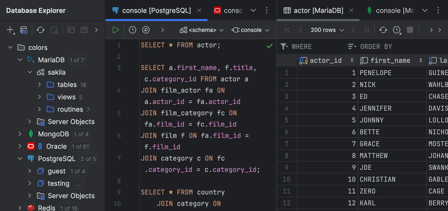 Database color settings dialog | IntelliJ IDEA Documentation