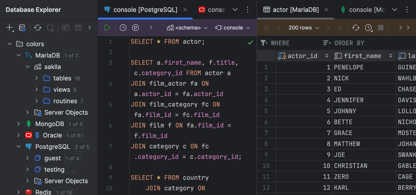 Database color settings dialog | IntelliJ IDEA Documentation