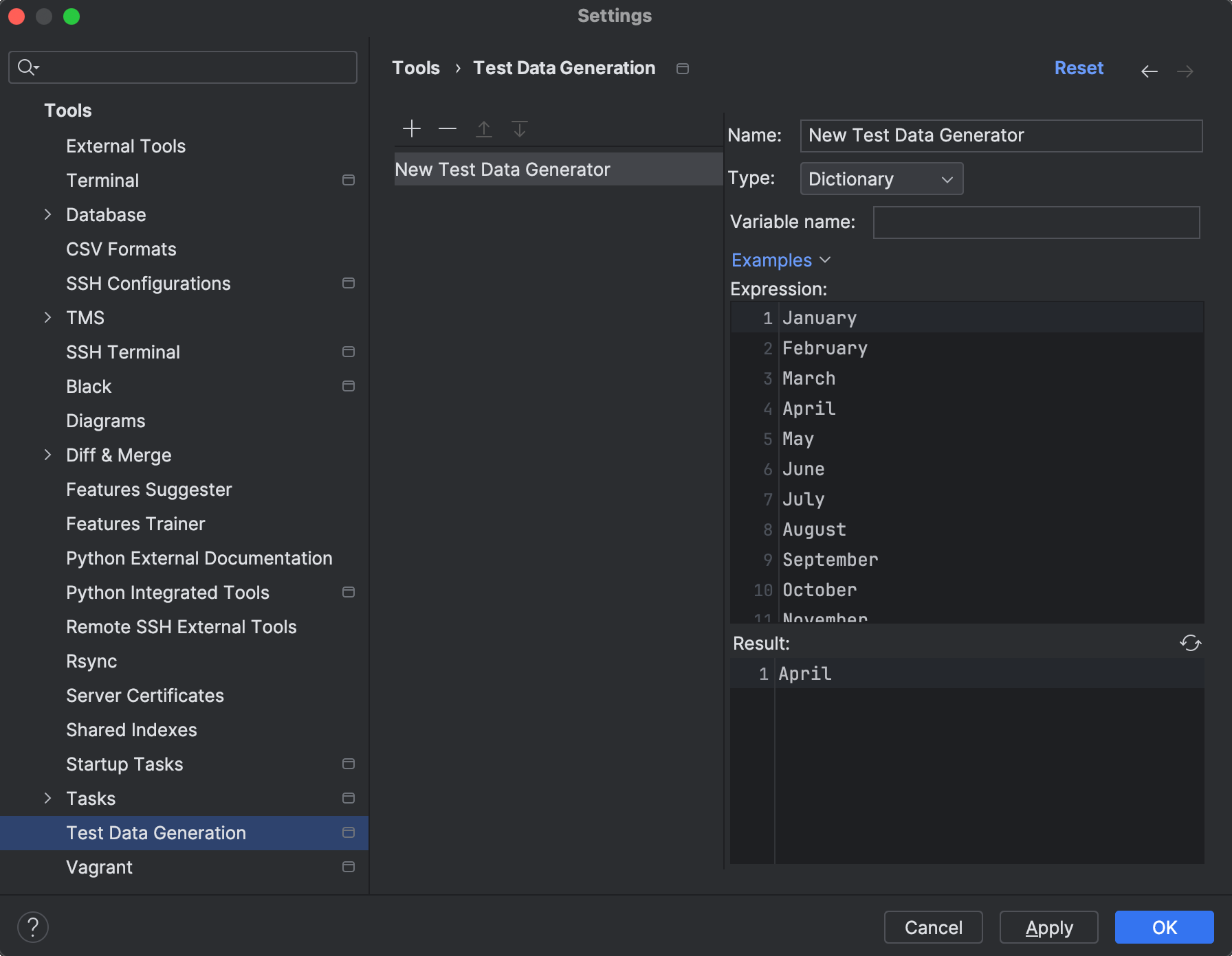 Generate test data | IntelliJ IDEA Documentation