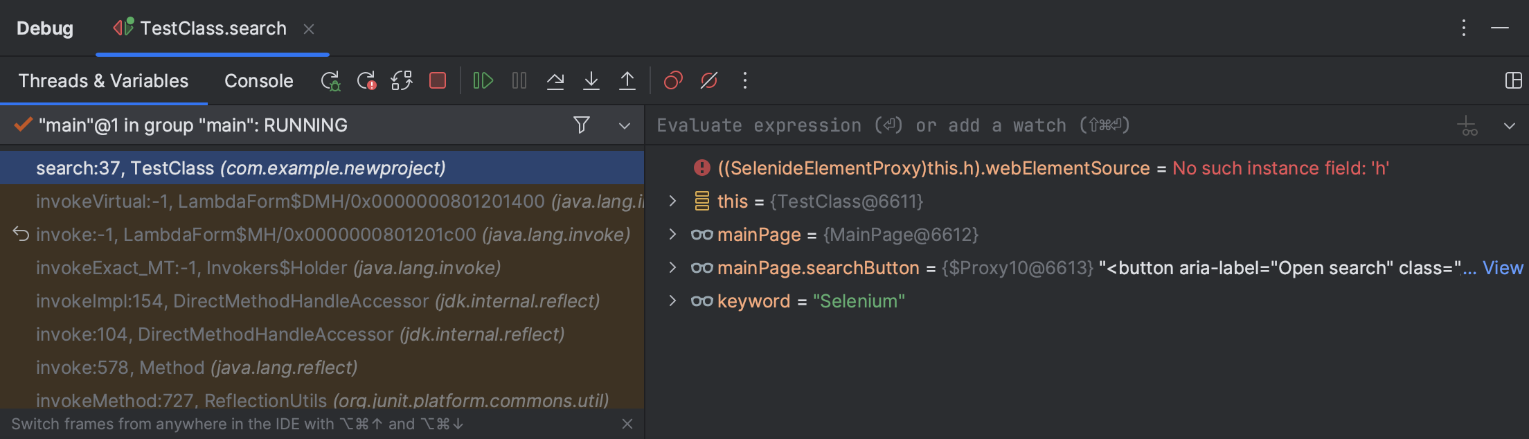 Selenium | IntelliJ IDEA Documentation
