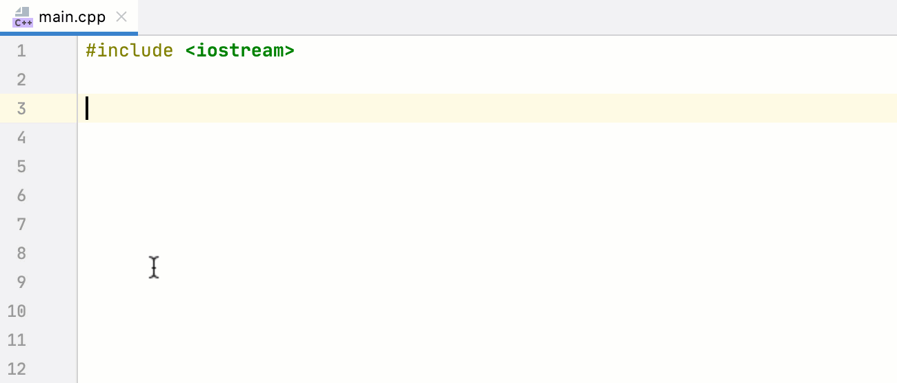 C++ keywords completion | CLion Documentation