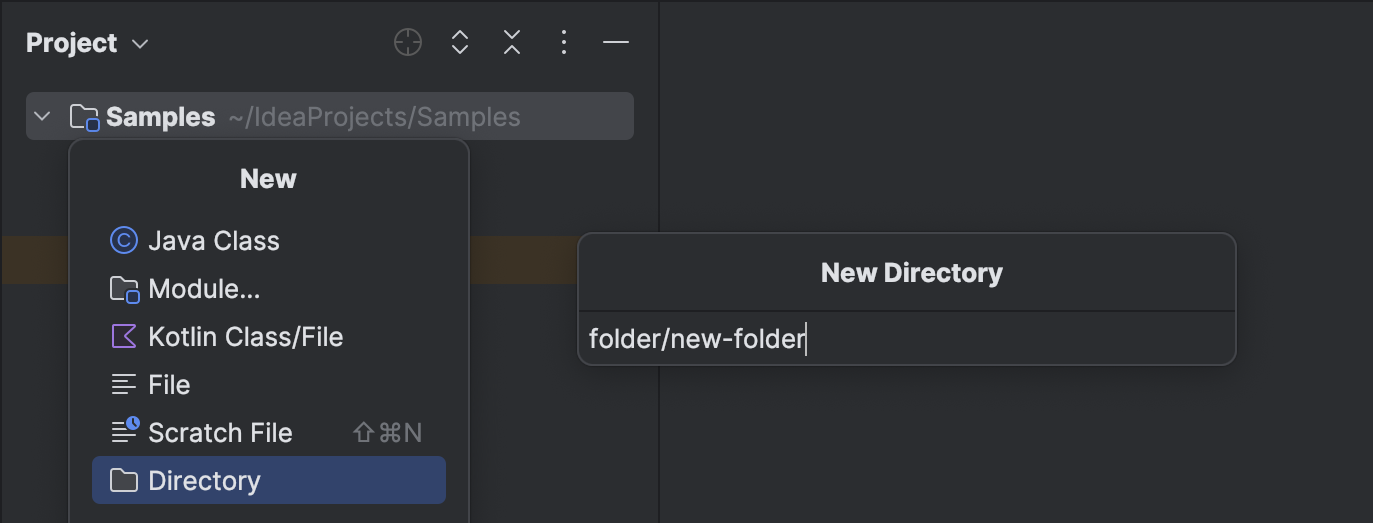 プロジェクトにアイテムを追加する | IntelliJ IDEA ドキュメント