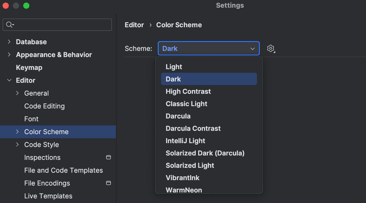Colors and fonts | DataGrip Documentation