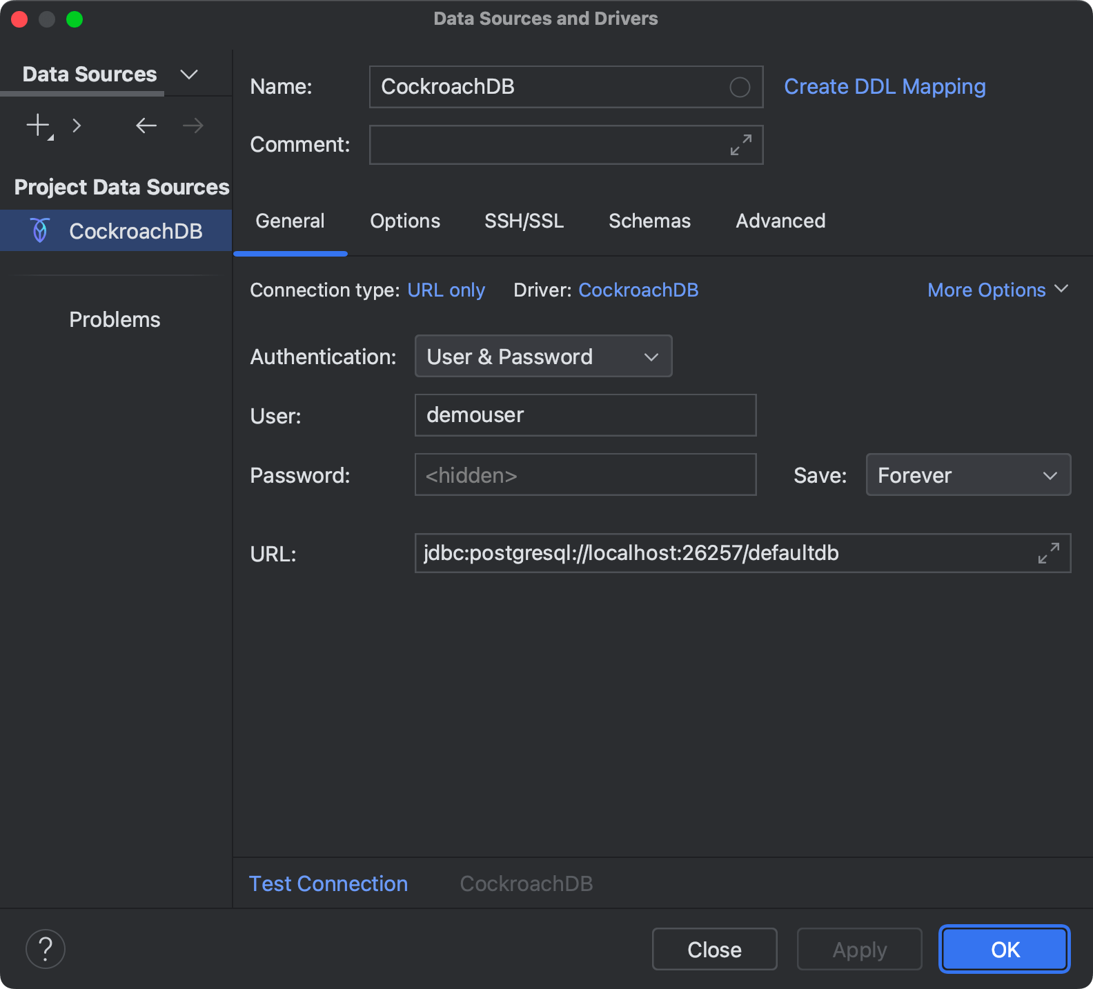 CockroachDB | PyCharm Documentation