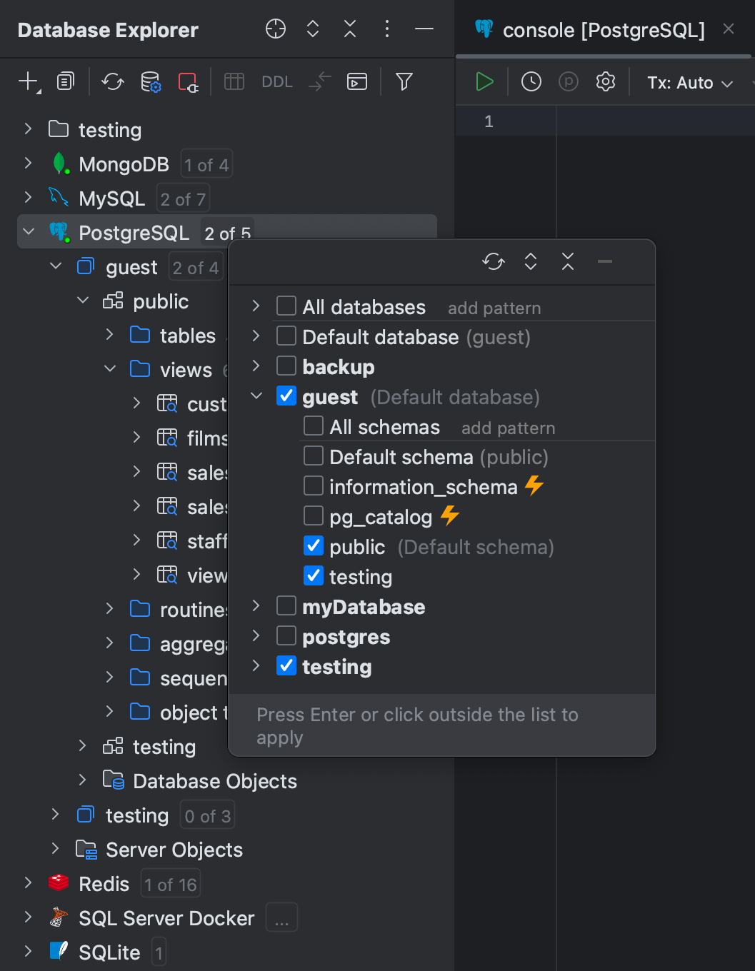 Database Explorer Datagrip Documentation