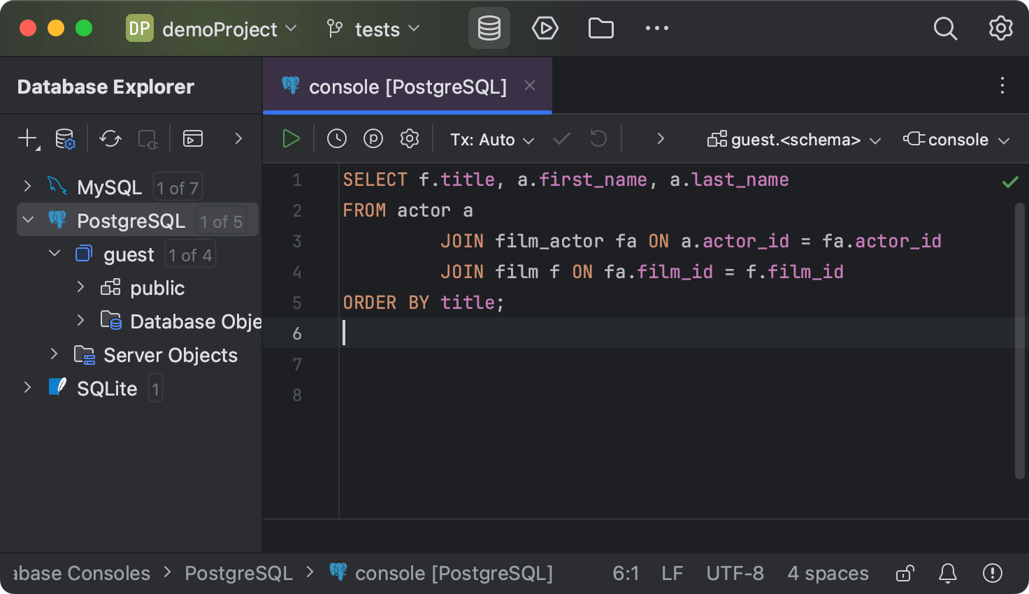 Menus and toolbars | DataGrip Documentation