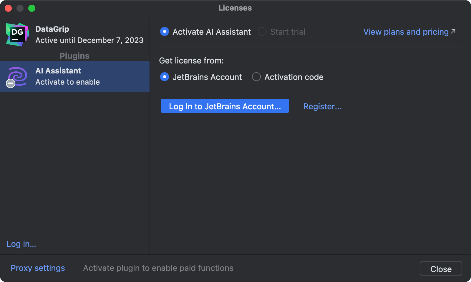 AI Assistant | DataGrip Documentation