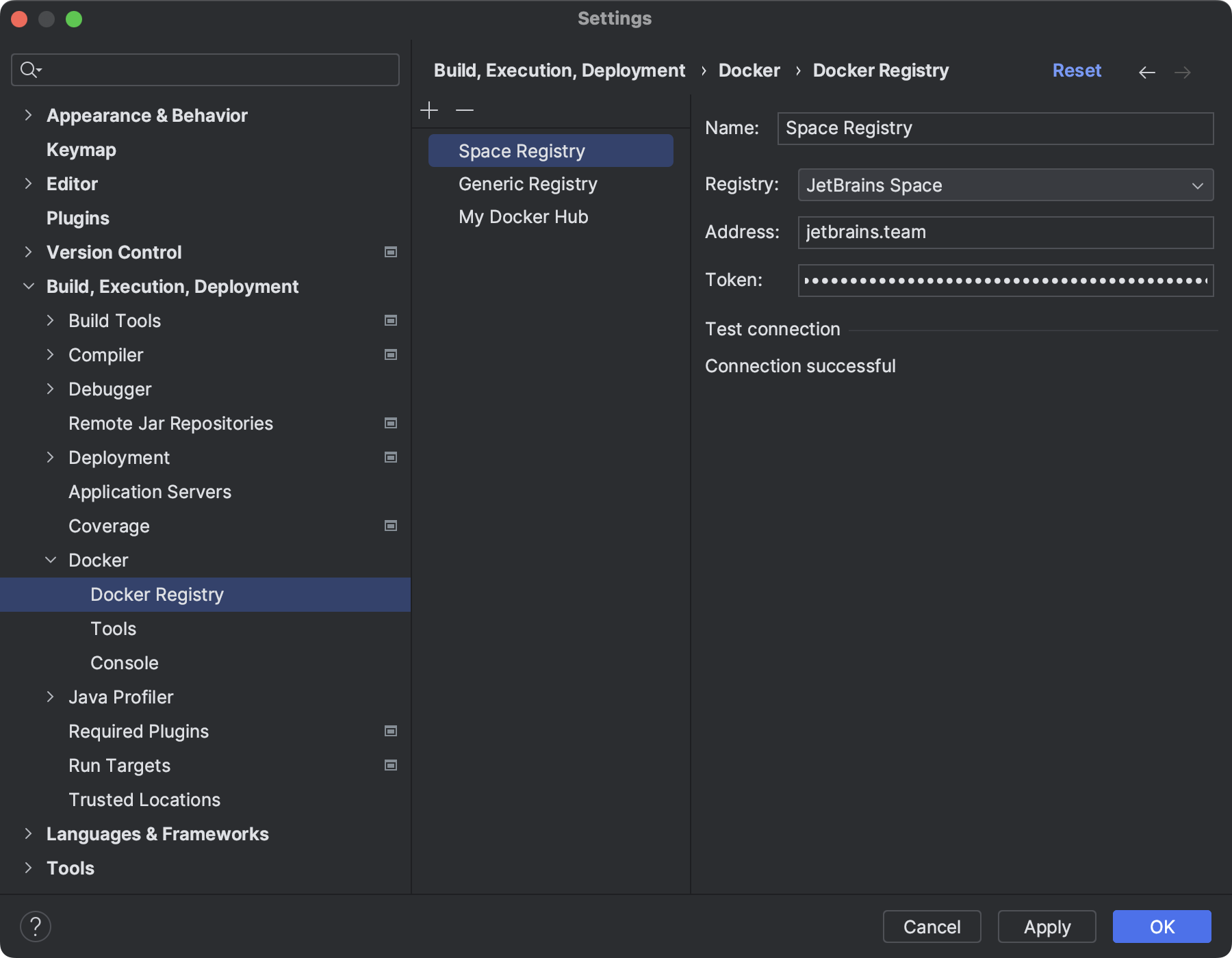 Docker Registry settings | IntelliJ IDEA Documentation