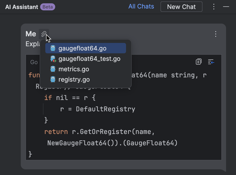 Use Ai Prompts To Explain And Refactor Your Code Goland Documentation