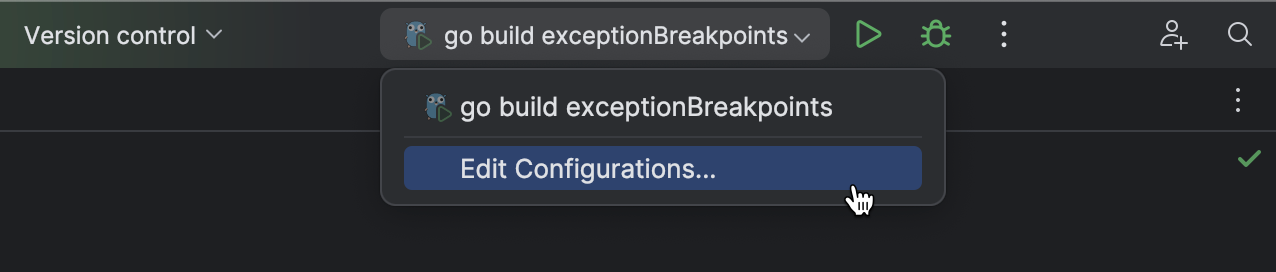 Start the debugger session | GoLand Documentation