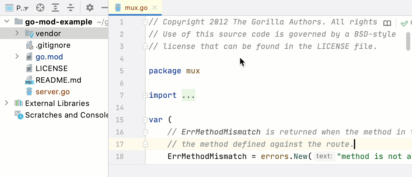 Non-Project Files Protection dialog | GoLand Documentation