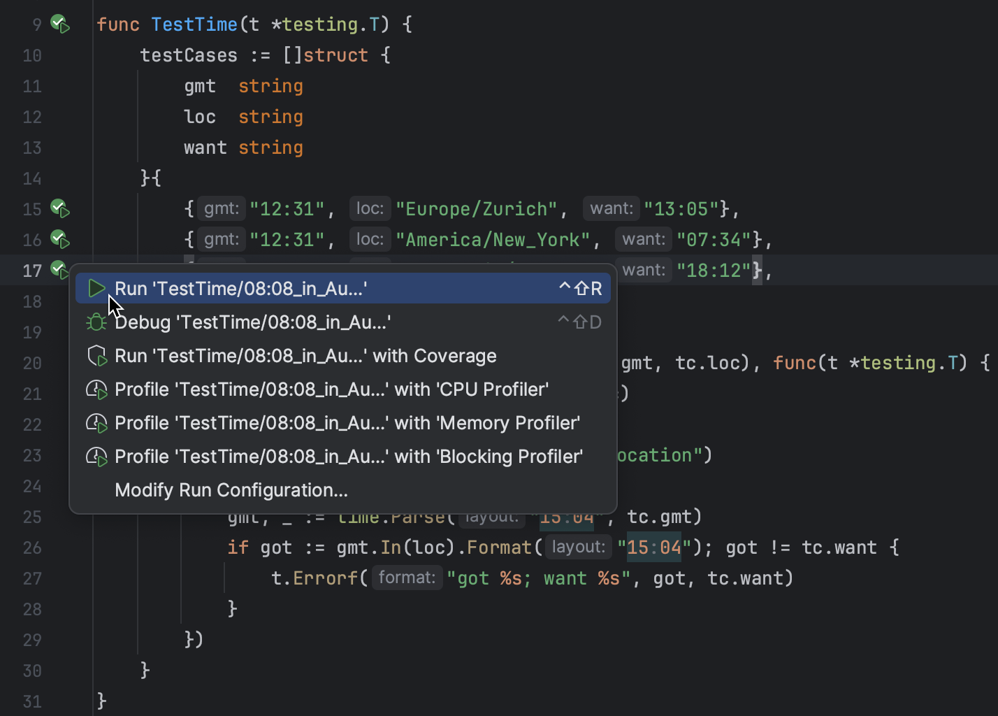 Run tests | GoLand Documentation