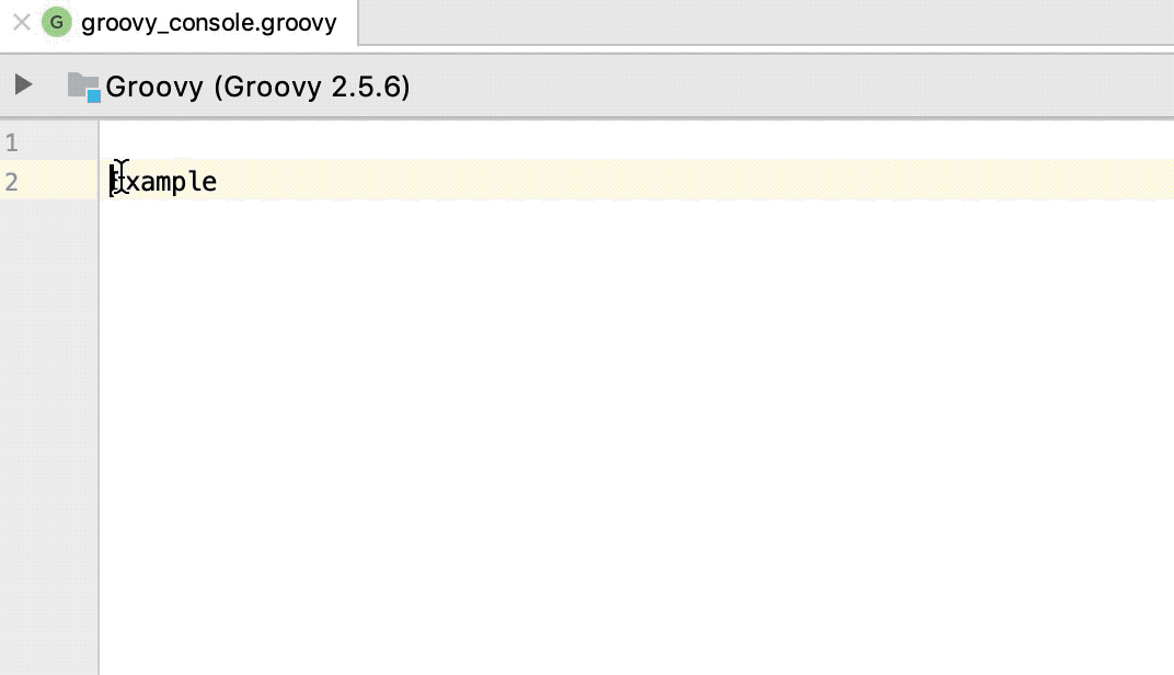 Groovy Interactive Console | IntelliJ IDEA Documentation