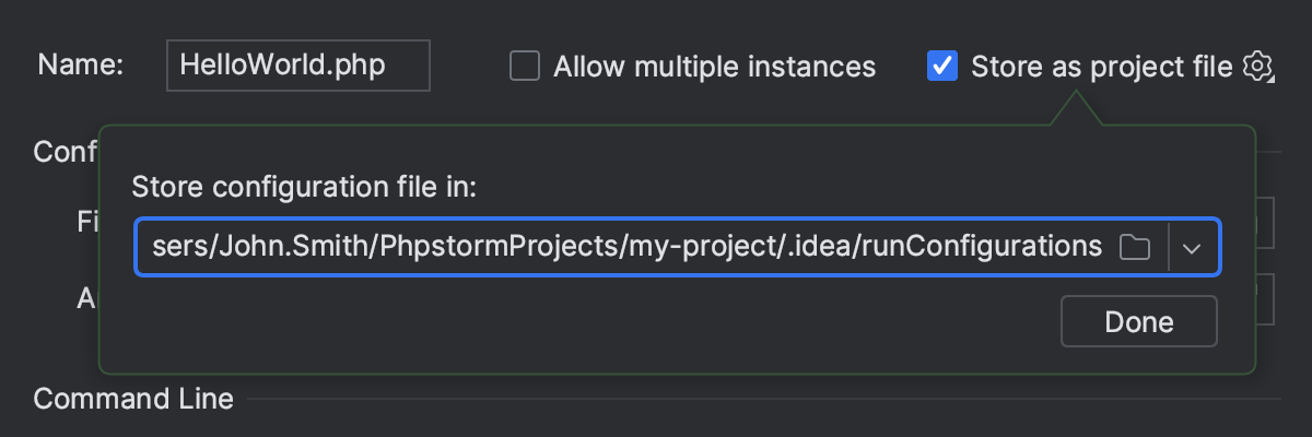 Run/debug configurations | PhpStorm Documentation