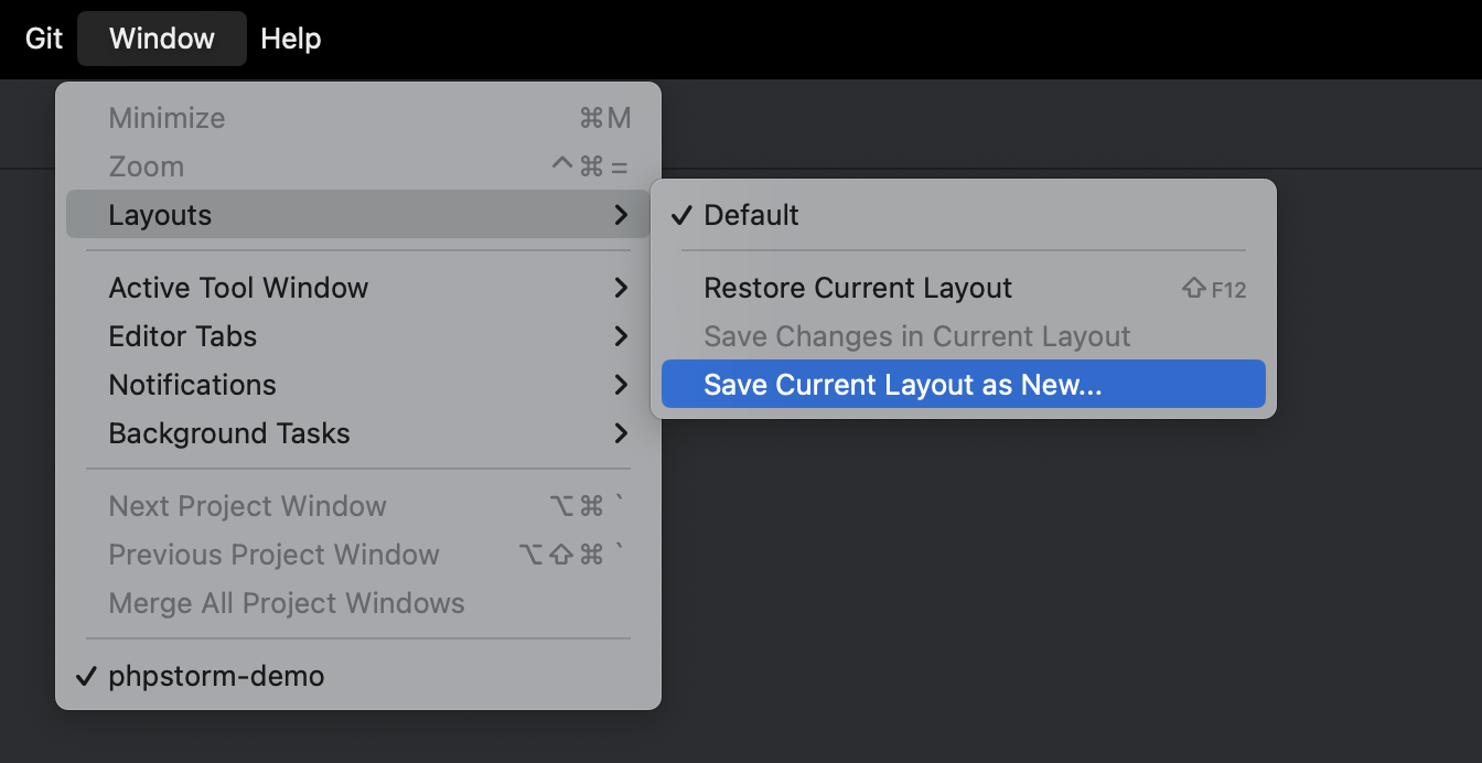 Layouts | PhpStorm Documentation