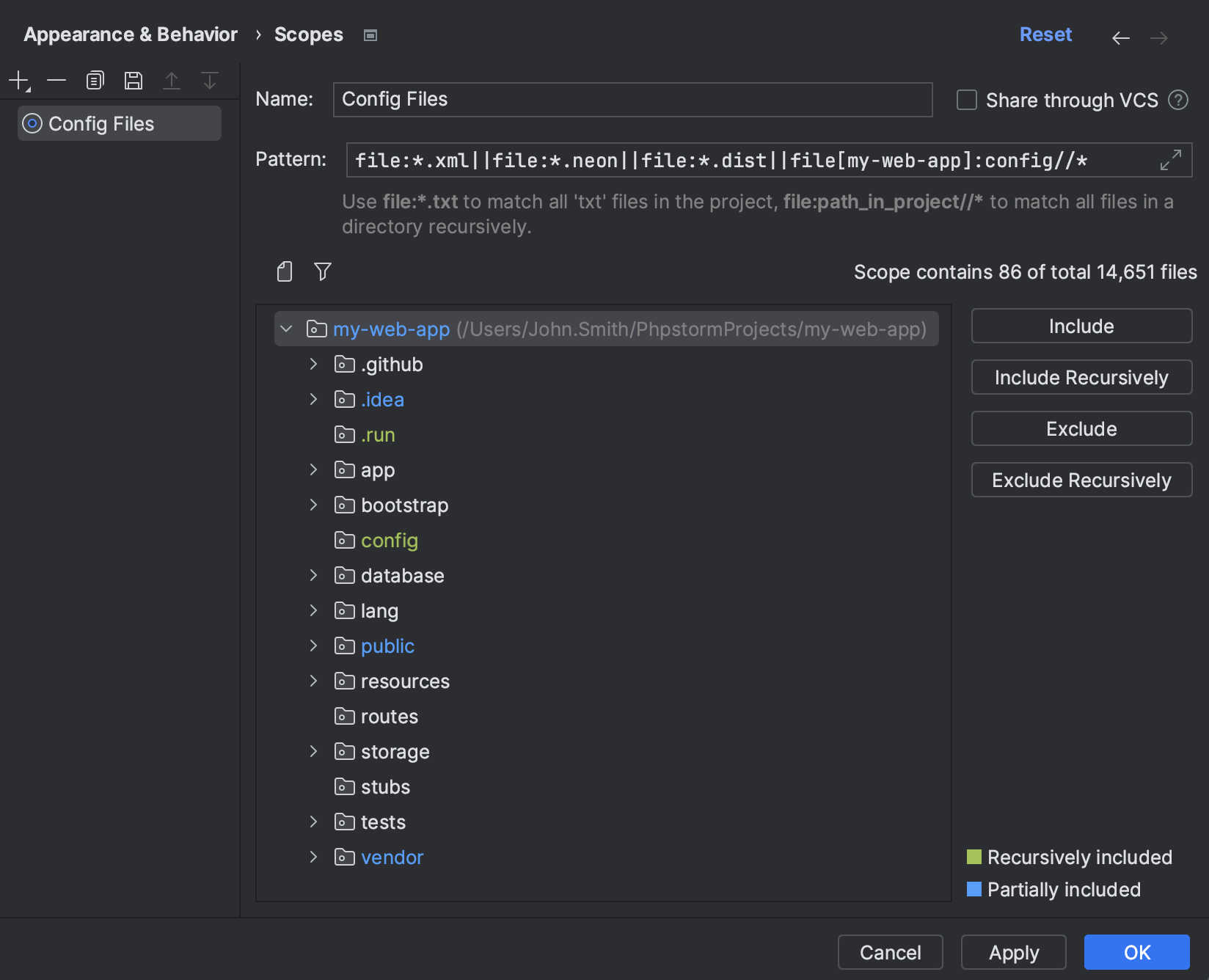 Scopes And File Colors Phpstorm Documentation 5596