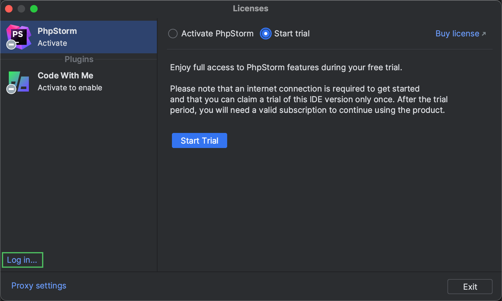Register PhpStorm | PhpStorm Documentation
