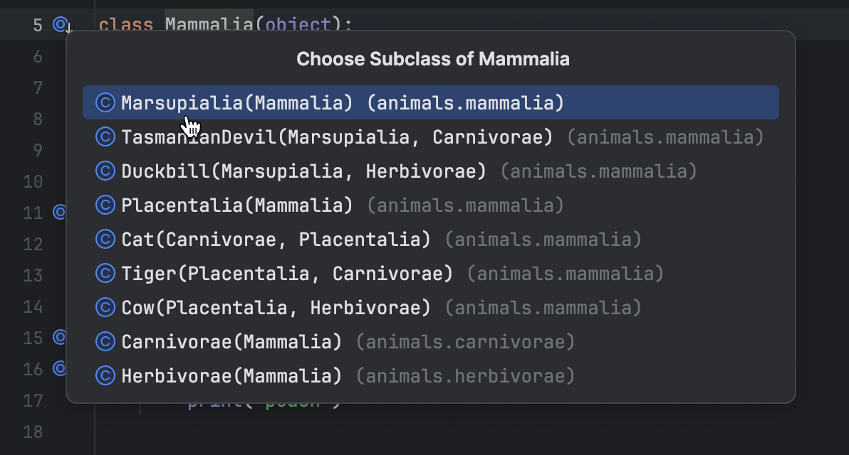 Part 2. Navigate to a declaration, implementation, and test | PyCharm ...