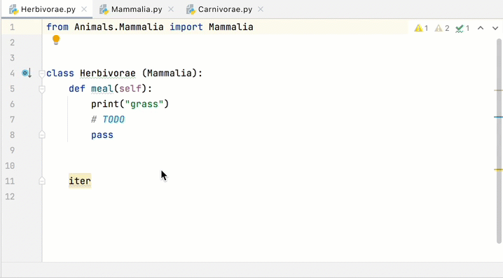 Editor basics | PyCharm Documentation