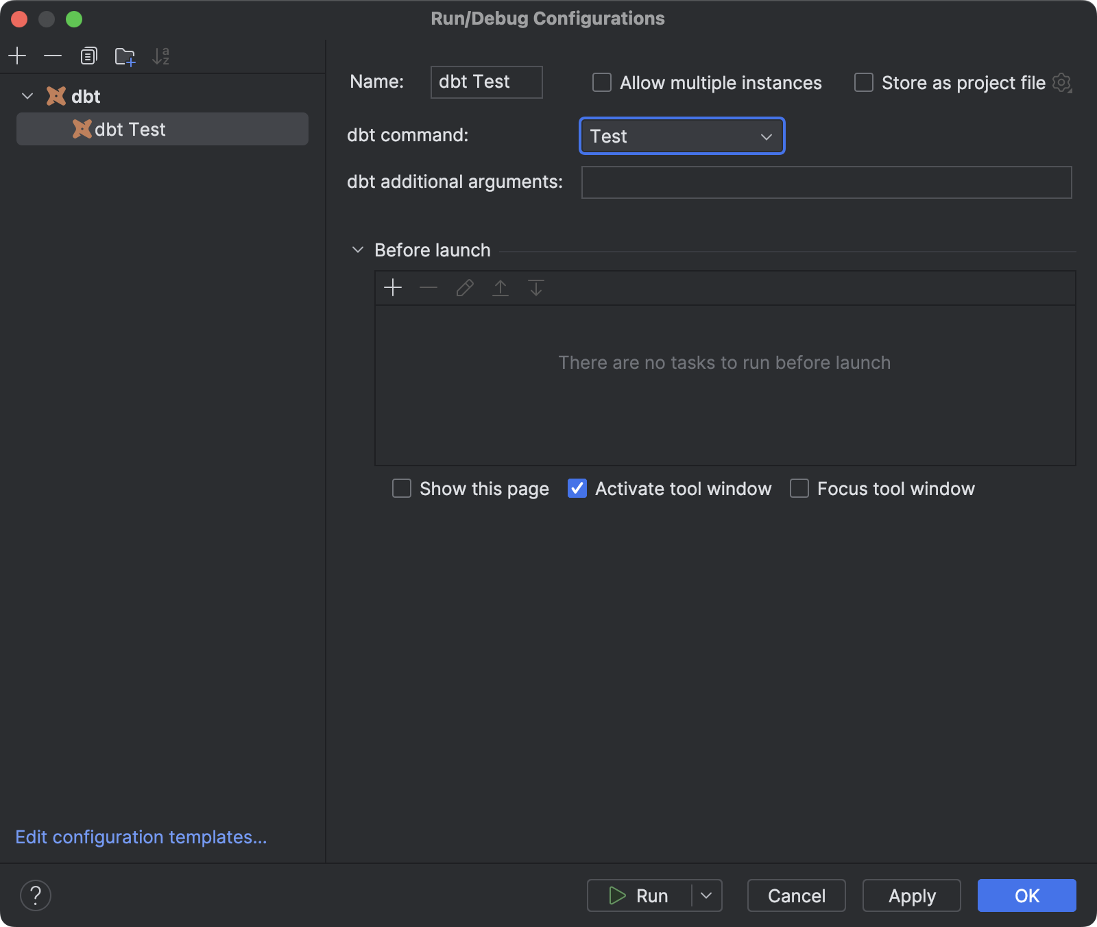 Dbt Support Dataspell Documentation