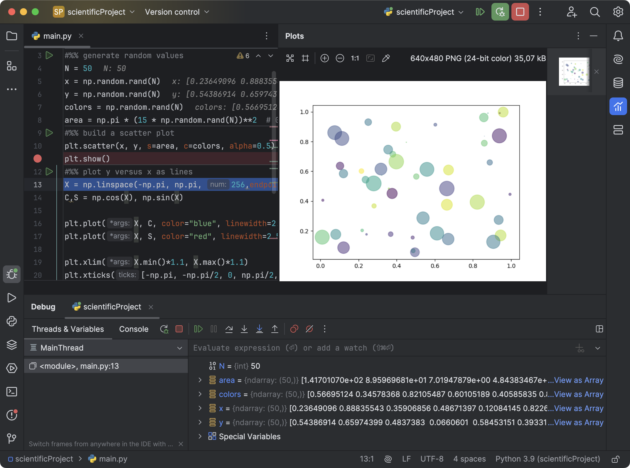 Scientific project | IntelliJ IDEA Documentation