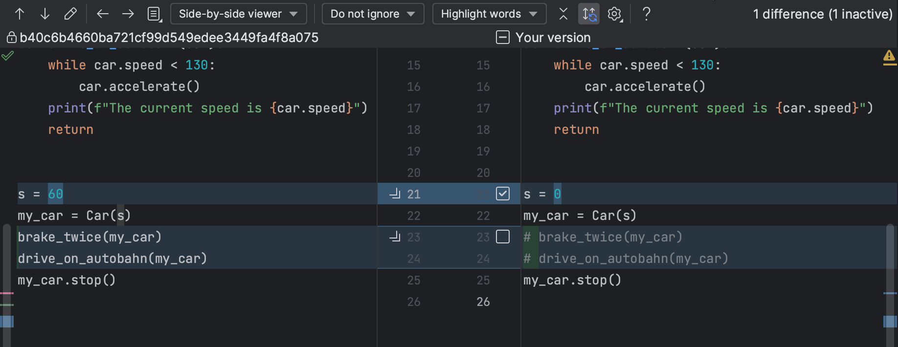 Commit and push changes to Git repository | PyCharm Documentation
